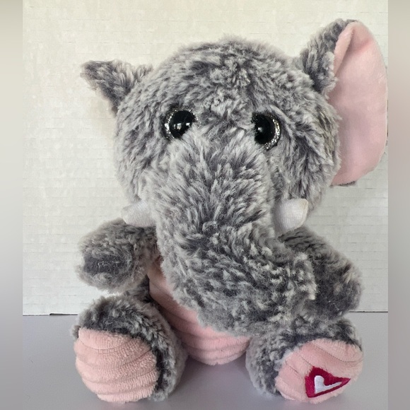 Kellytoy | Toys | Kellytoy Plush Elephant Valentines Day 7 Inch Gray ...